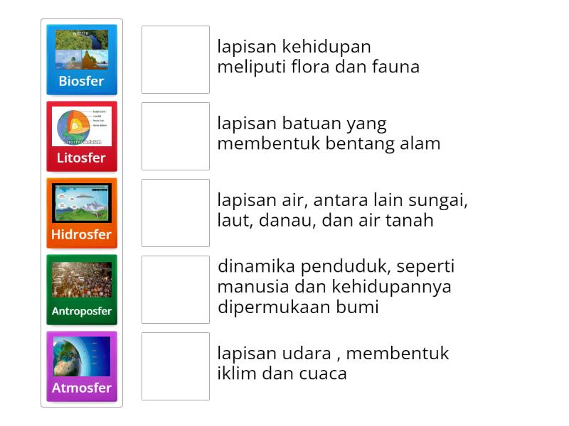 Objek Material Geografi - Match up