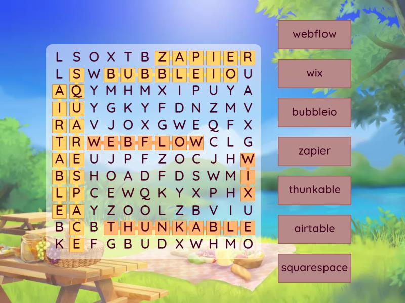 aplikasi pemrograman tanpa coding ! - Sopa de letras