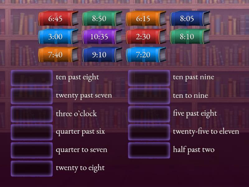 Telling Time - Match up