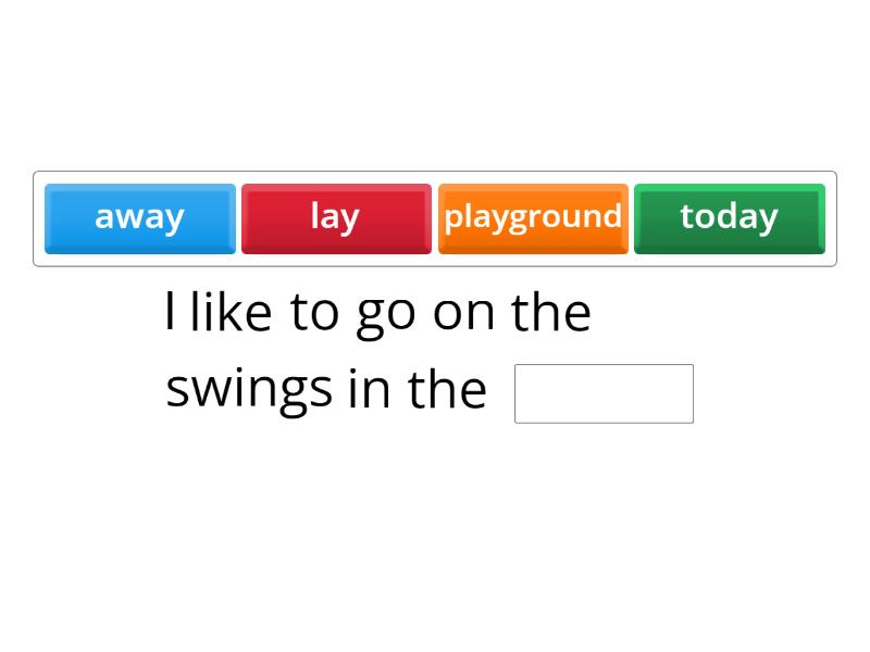 'ay words' - Missing word