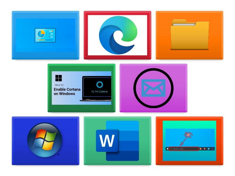 IKON PADA TASKBAR - Flip tiles