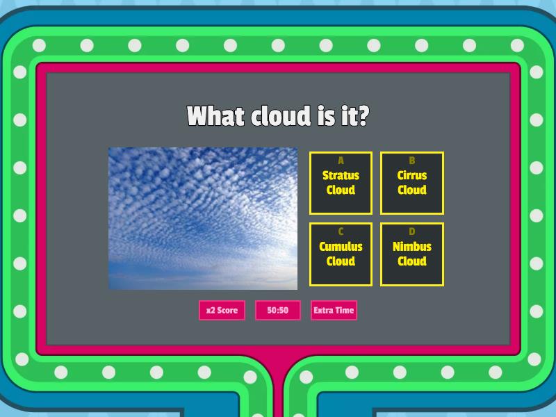 cloud types - Gameshow quiz