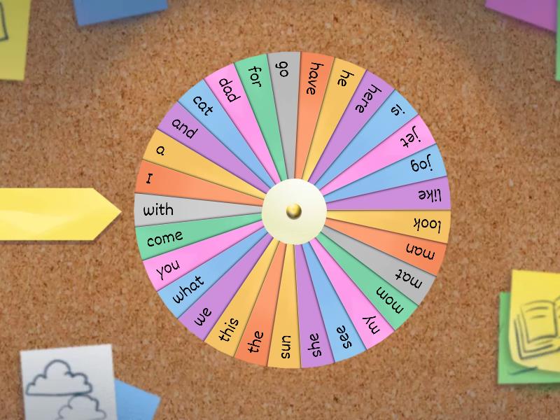 Sight Words. - Spin the wheel