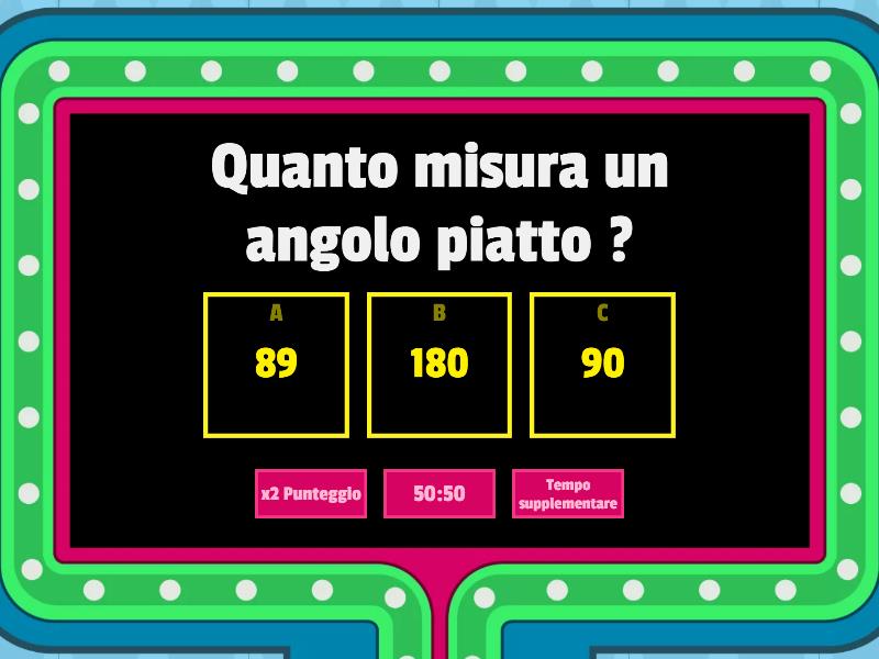 PROVA DI MATEMATICA (fanelli) - Gameshow quiz