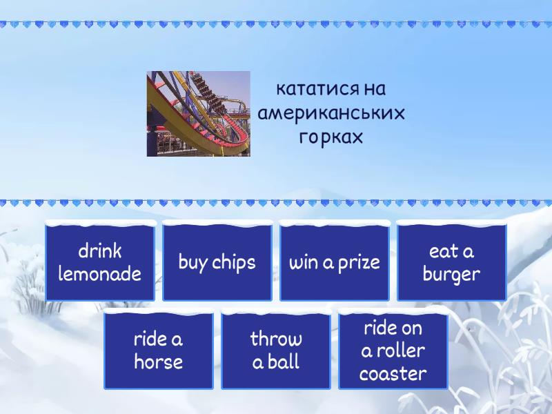 Amusement Park Quick Minds 2 Unit 8 - Find the match