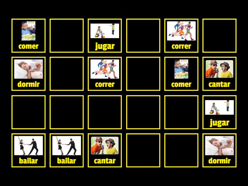 LOS VERBOS - Matching pairs