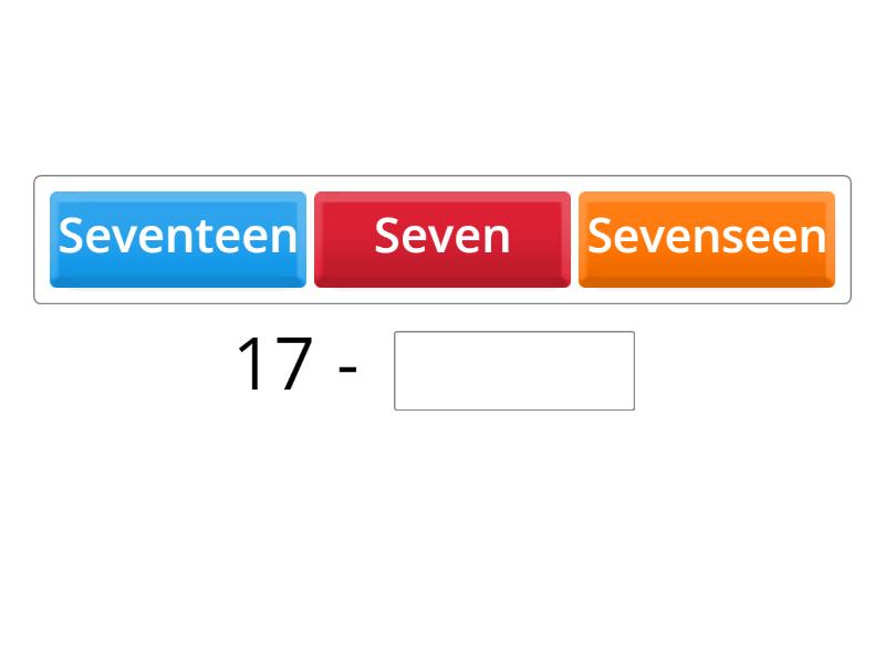 Numbers_ identify - Complete the sentence