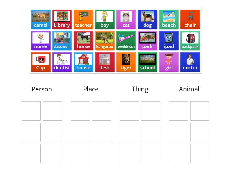 Noun Sorting - Group sort