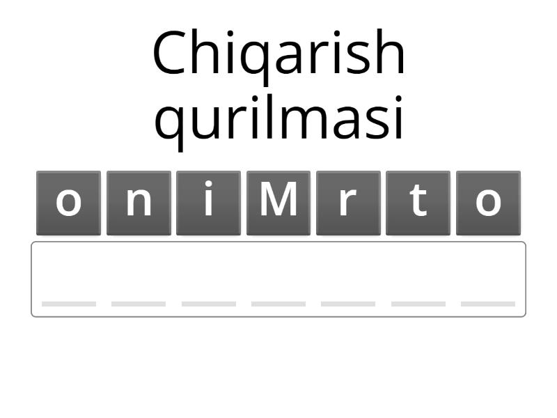 5-sinf informatika - Anagram
