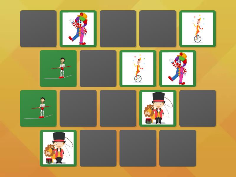 Memory circo - Parejas