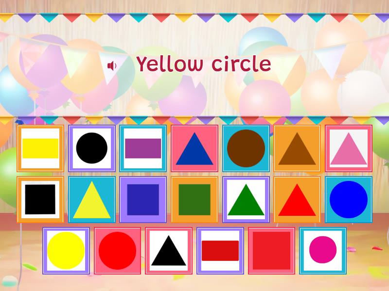 Shapes and colors Match - Find the match
