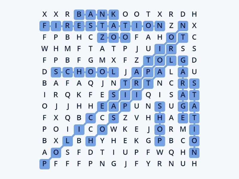 FAM 2 - Unit 10 - Review Unit 9 - Wordsearch