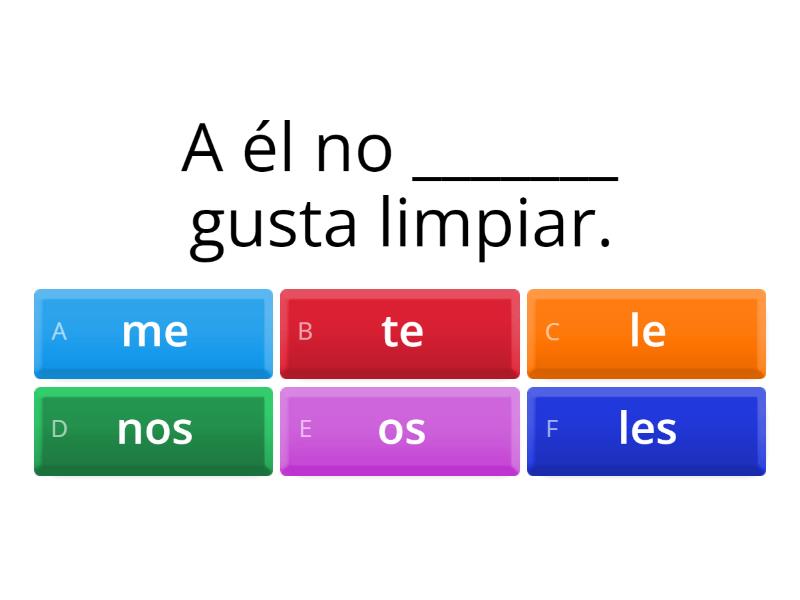 Verbos GUSTAR & ENCANTAR - Quiz