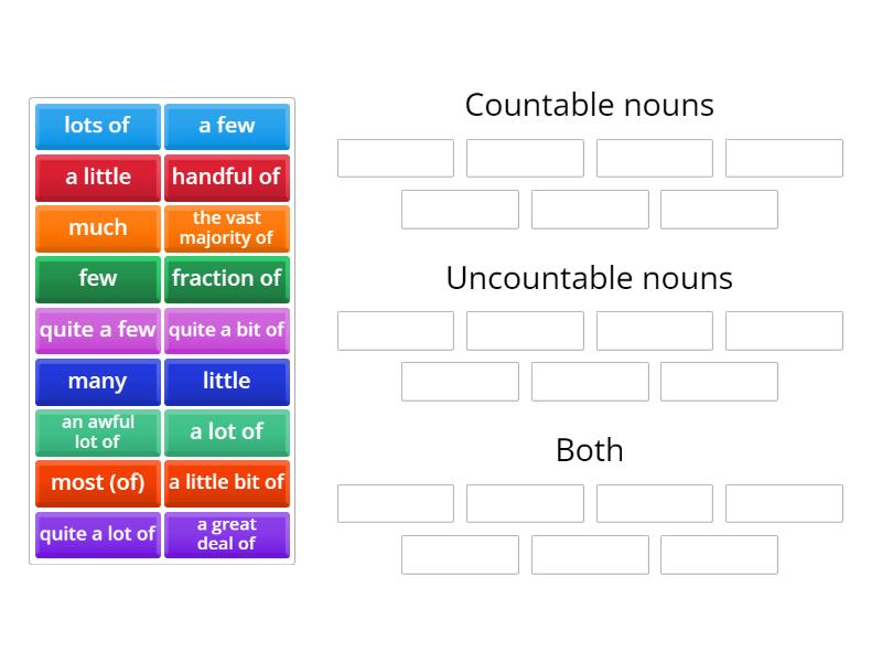 B2 CC19 Quantifiers - Group sort