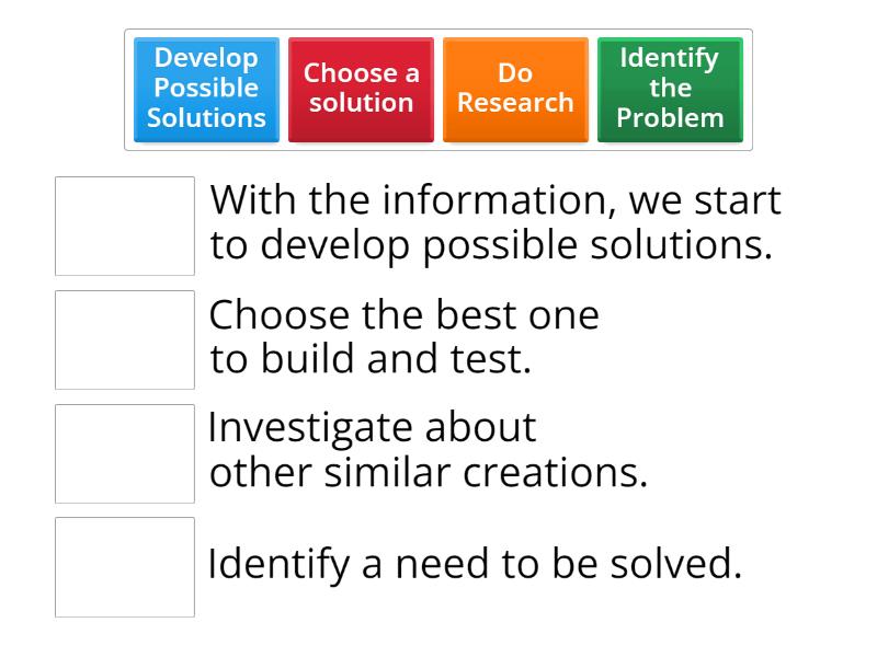Design Process (4 first steps) - Match up