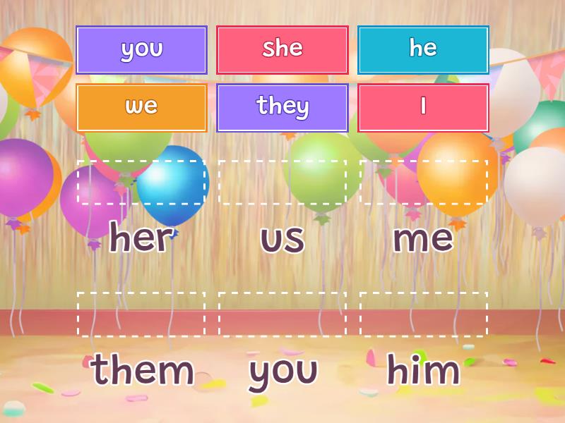 Objective pronoun - Match up