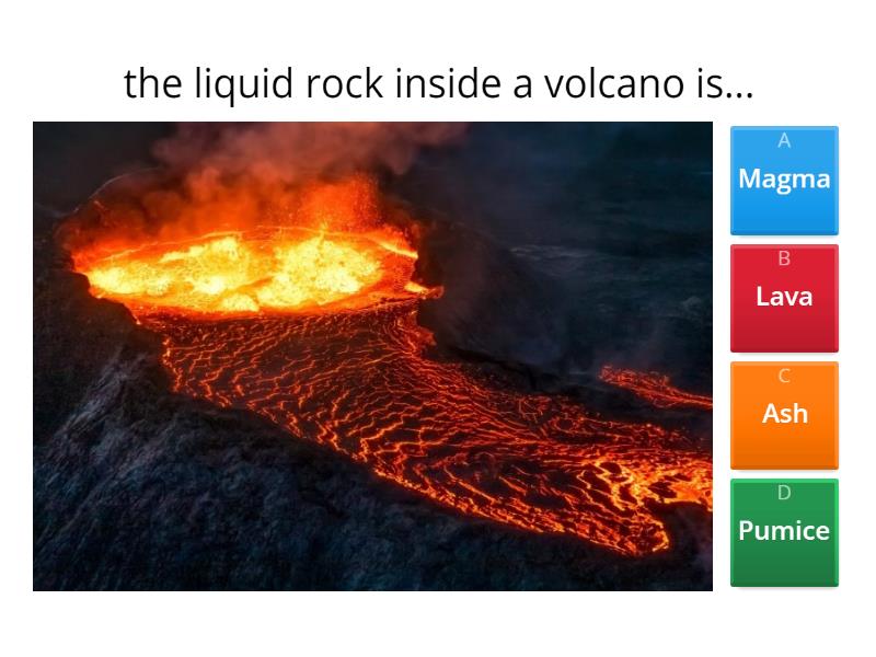 The volcano - Quiz
