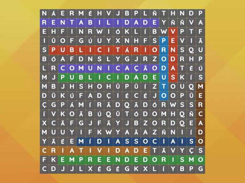 Marketing - Wordsearch