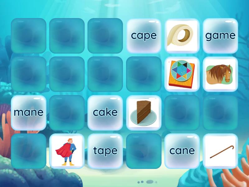 Oxford phonics 3, a_e, ame, ake, ate, ave - Matching pairs