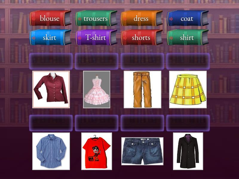 Unit 9 Clothes - Match up