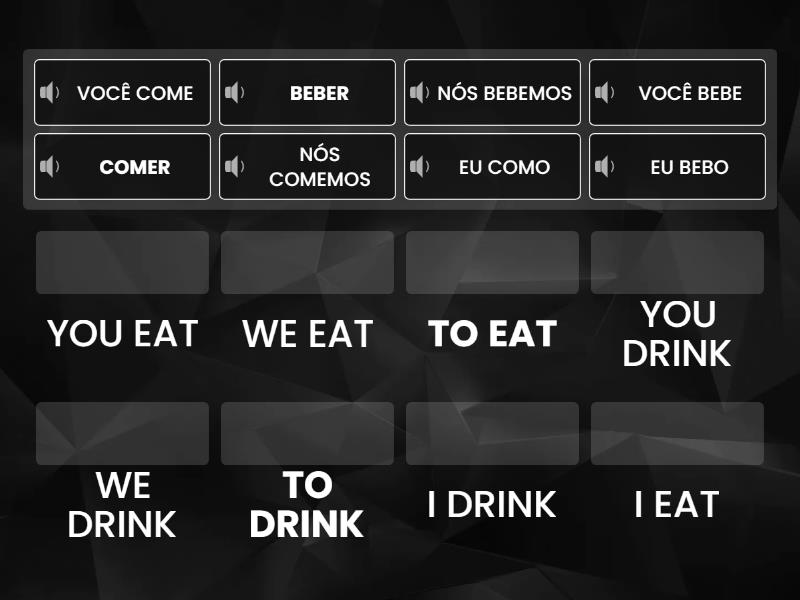 2. VERBS - CONJUGATION - Match up
