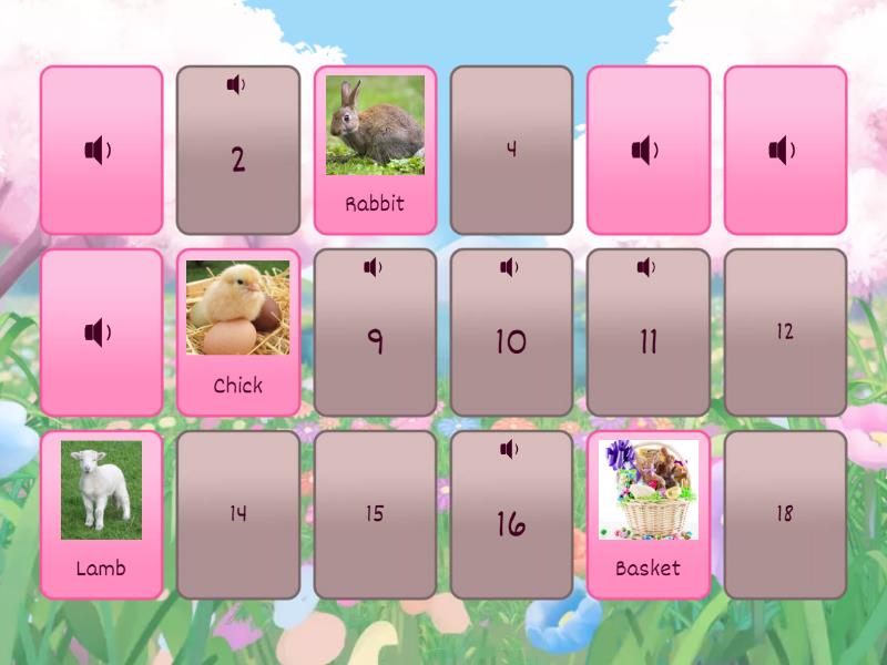 Easter Listening Matching - Matching pairs