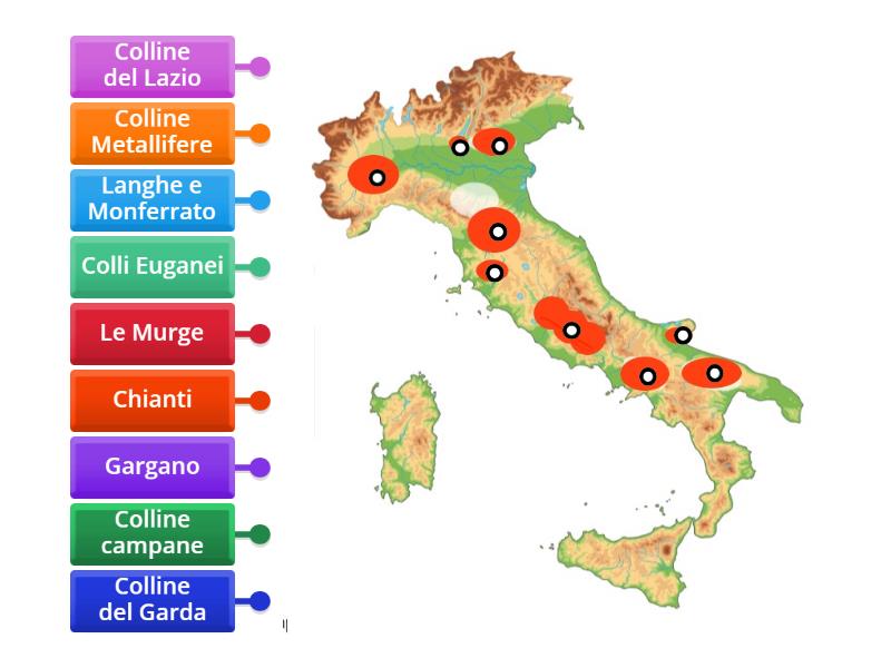 LE COLLINE ITALIANE - Labelled diagram