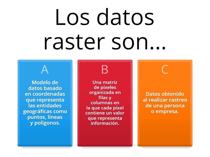 DATOS RASTER - Quiz