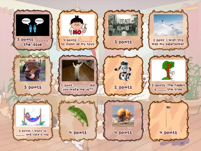 Jeopardy: spelling silent e and open words - Flip tiles