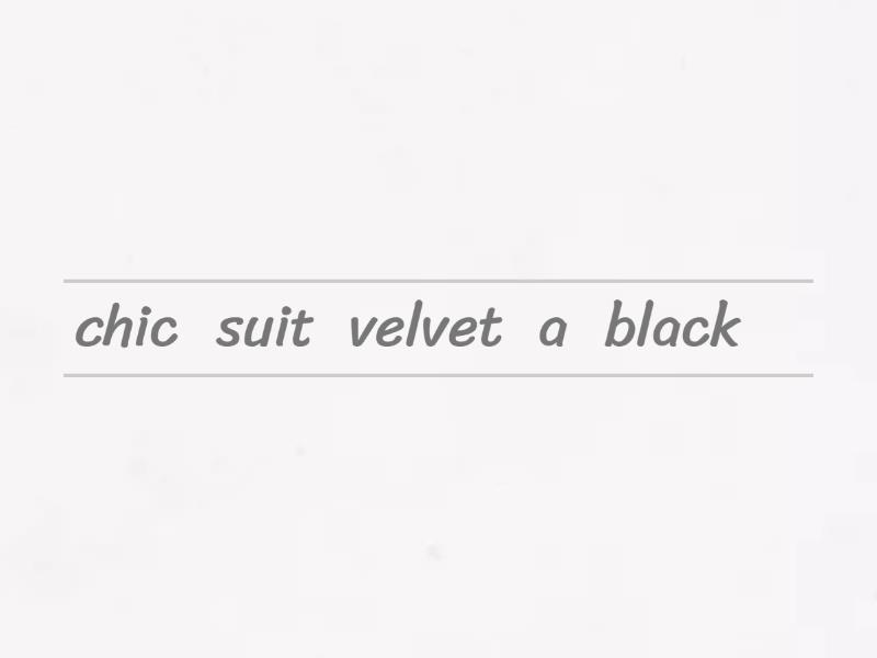 Own it 4 - Unit 1 - Adjectives Order - Unjumble