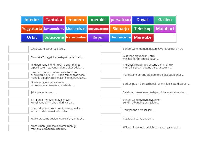 Rangkuman TEMA 9 KELAS 6 - Match up