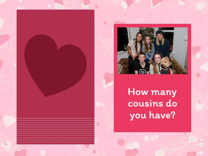 My family - Speaking cards