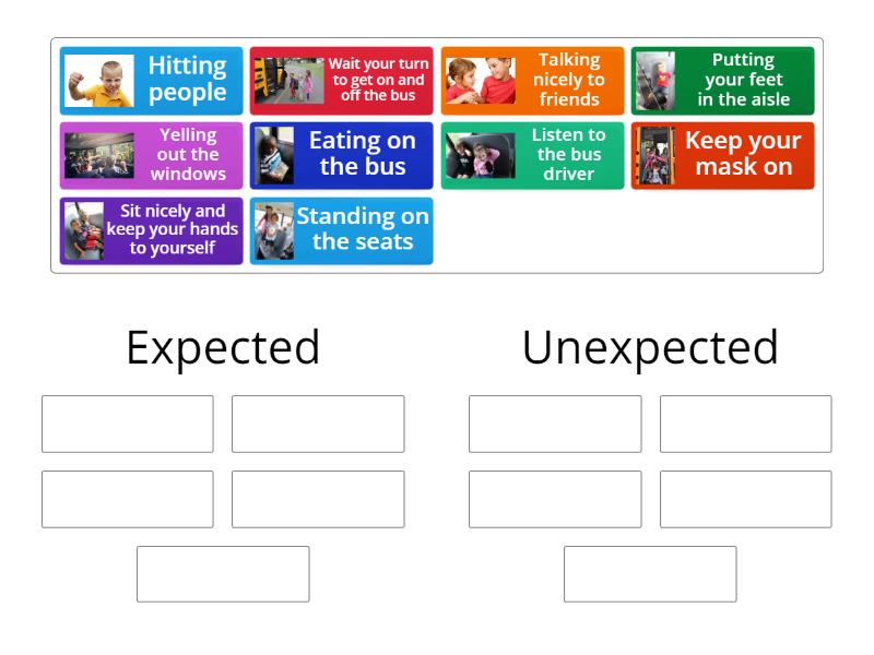 Expected Bus Behavior (with pictures) - Group sort