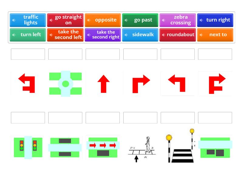 Giving directions A1-A2 - Match up