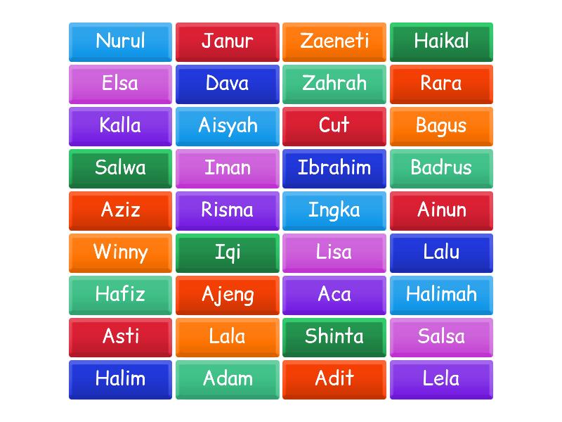 Random Name Picker - Flip tiles