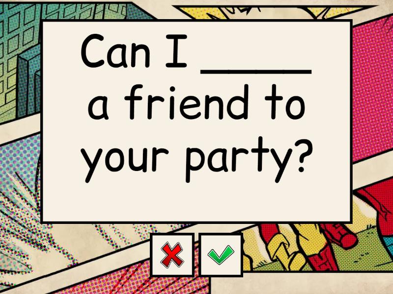 BRING/TAKE - Flash cards