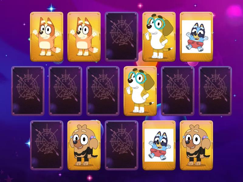 Memorice Bluey - Matching pairs