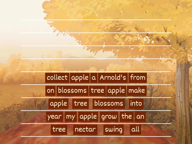 Arnold's apple tree - Word magnets