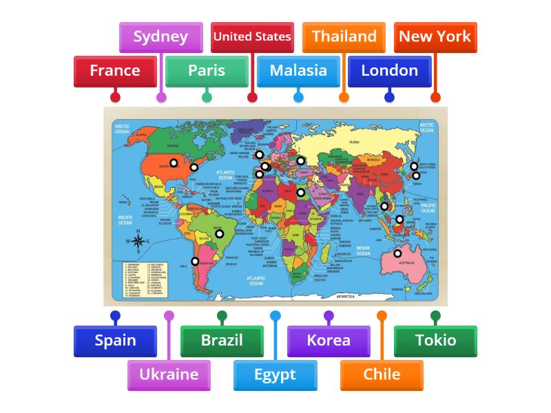The names of towns, cities, buildings and landmarks are proper nouns ...