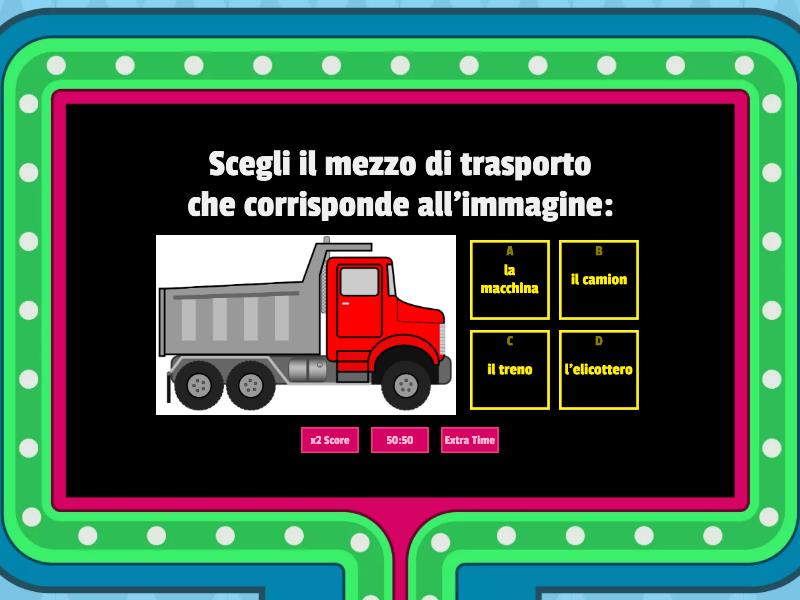 Game show- Mezzi di trasporto - Gameshow quiz