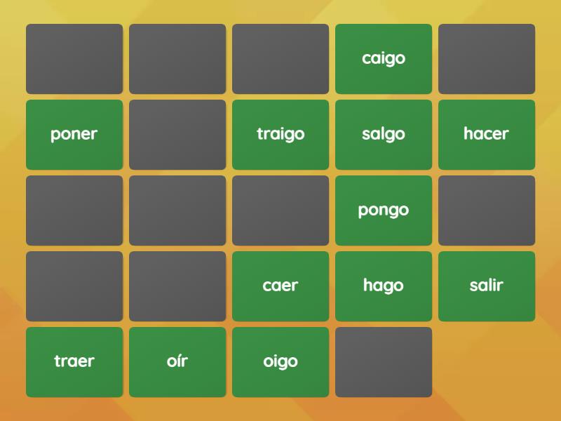 primera persona - Matching pairs