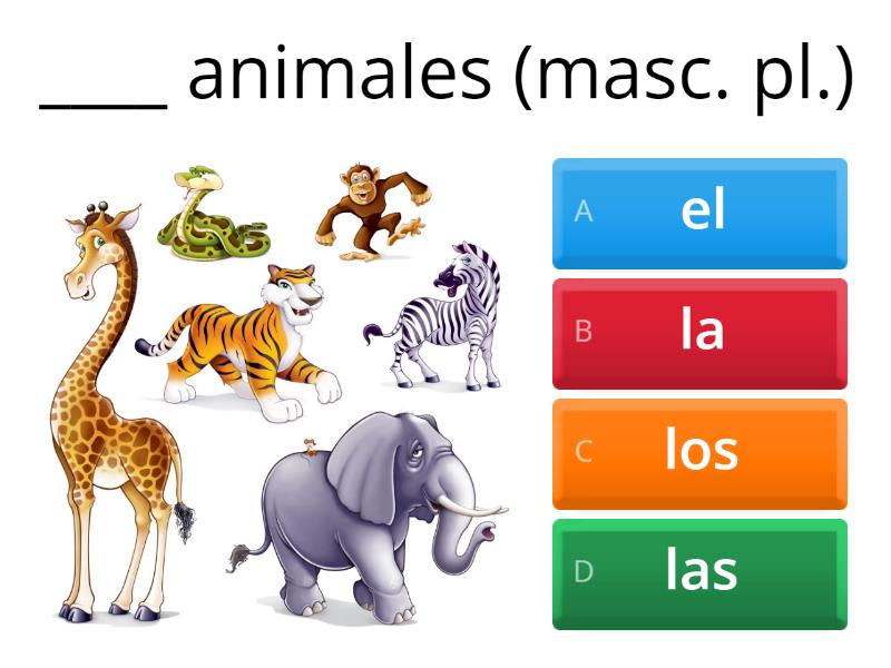 Spanish Definite Article Practice - Quiz