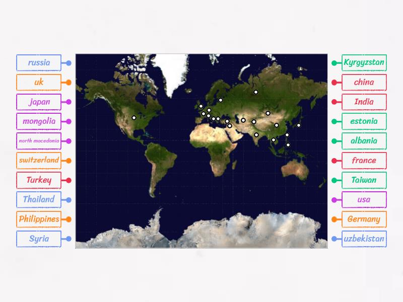 LABEL COUNTRIES - Imagem com legenda