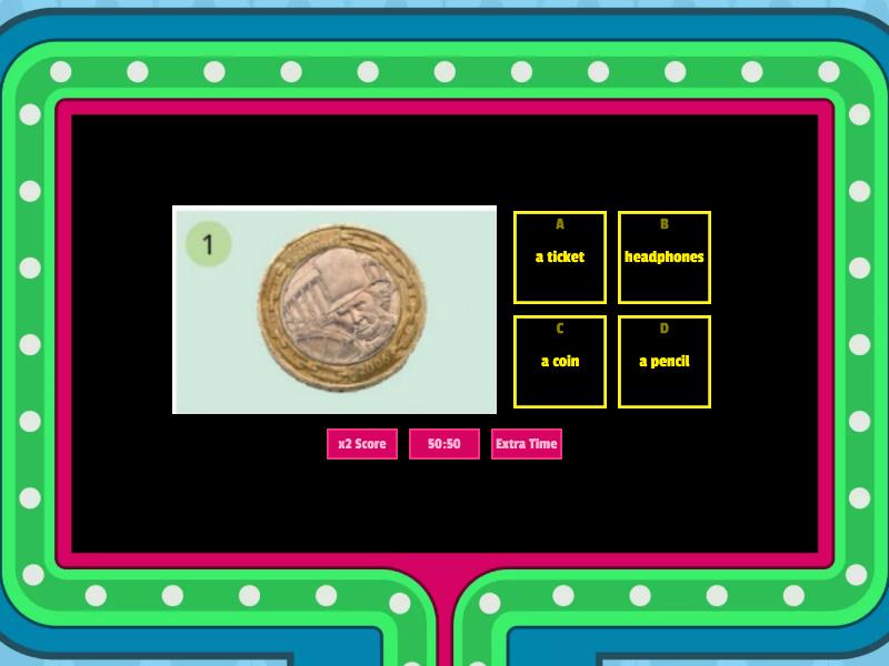 NEF Elementary Unit 2 Things - Gameshow quiz