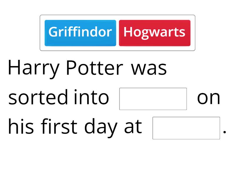 HARRY POTTER QUIZ - Complete the sentence