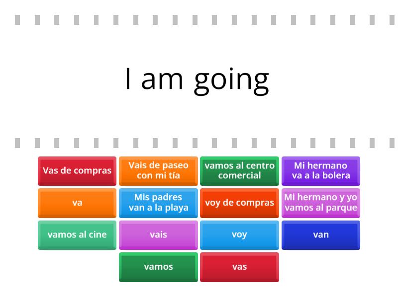 Viva 1 module 5 verb IR to go - Cada oveja con su pareja