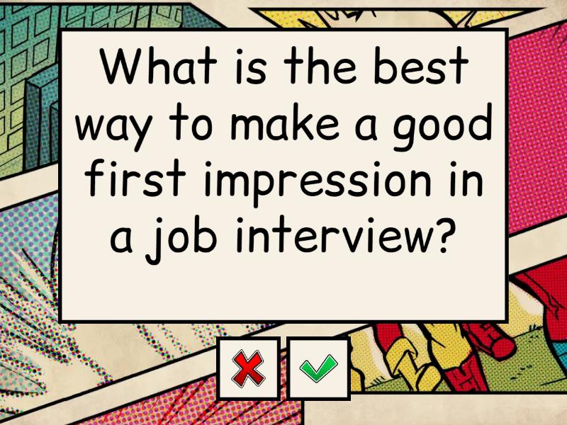 Job Interview Quiz - Flash cards