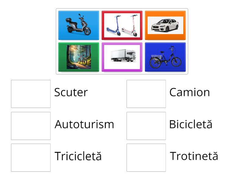 Tipuri de vehicule - Match up