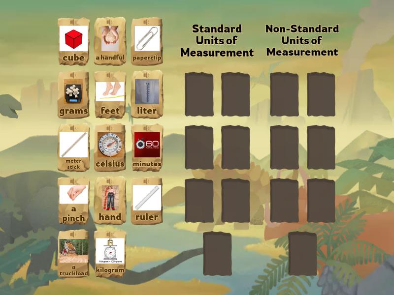 M1S2U2-Units of Measurement- Sort - Group sort