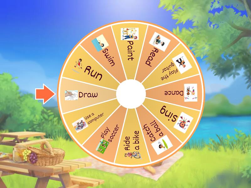 Unit 7: Lesson 1: Vocabulary (1 & 2) - Spin the wheel